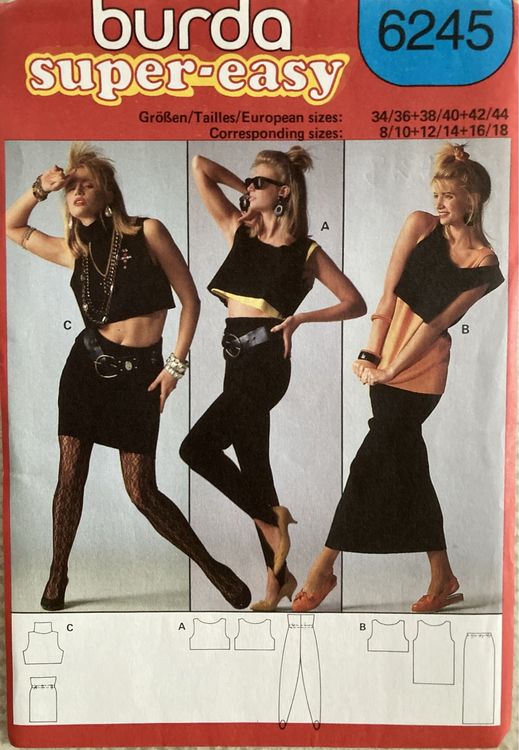 Schnittmuster Burda super-easy Gr. 34-44 Nr. 6245, neu (Neu (gemäss ...