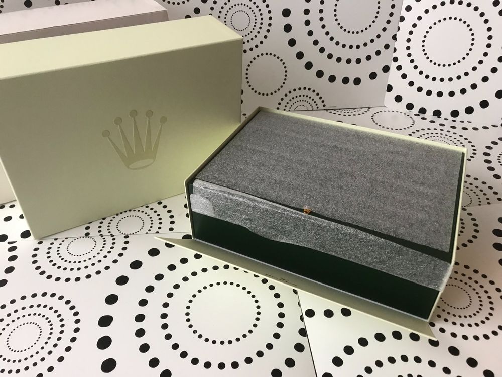 ROLEX ORIGINAL - XL MODELE WATCH CASE BOX ECRIN SCHACHTEL ! (Neu ...