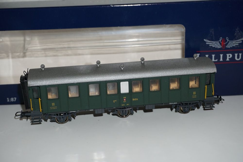 Liliput Ruco??? - SBB 3-Achsiger Personenwagen H0/DC (Gebraucht) in Matten b. Interl für CHF 33 ...