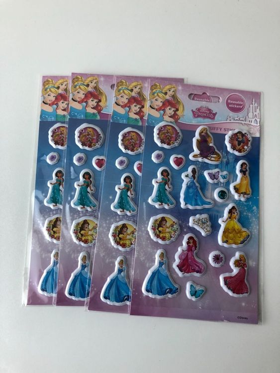 Disney Princess Puffy Stickers 4 Stück | Kaufen auf Ricardo