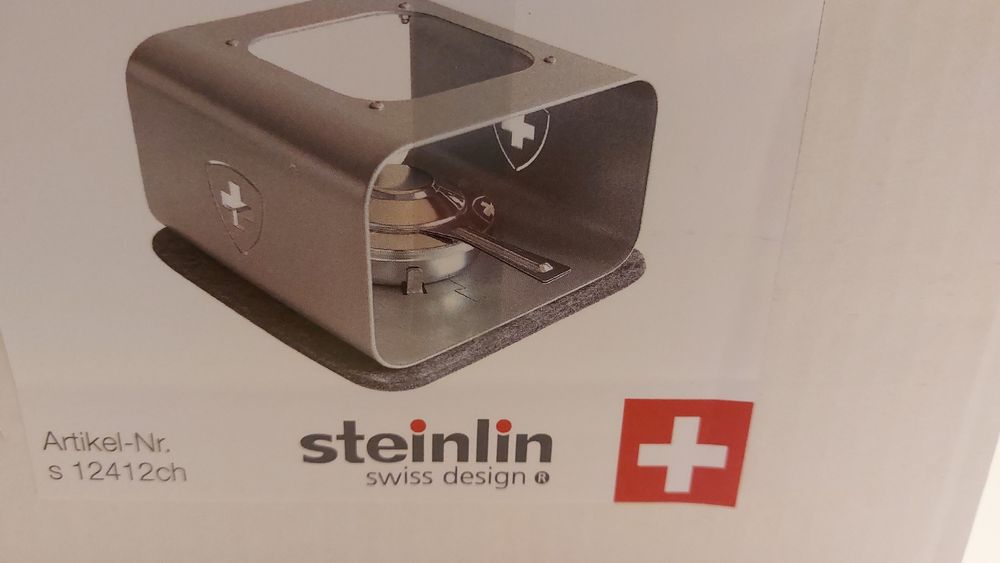 Steinlin Fonduerechaud Swiss Design (Neu und originalverpackt) in Rain ...
