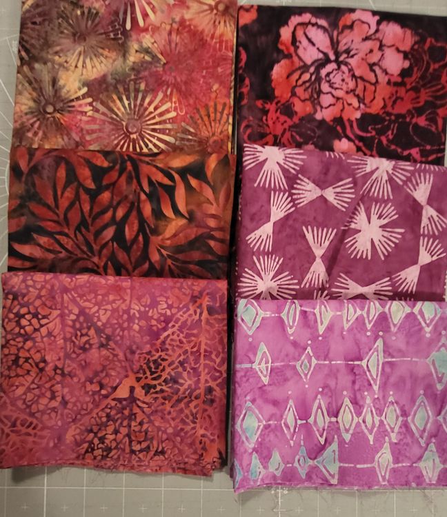 Patchwork Stoff Set Batik 22 Fat Eighth | Kaufen auf Ricardo