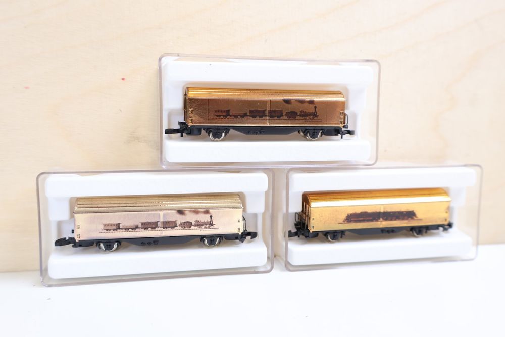 Märklin mini club 3 x SBB Goldwagen/Chrom - nur 300 Stück (Gebraucht ...