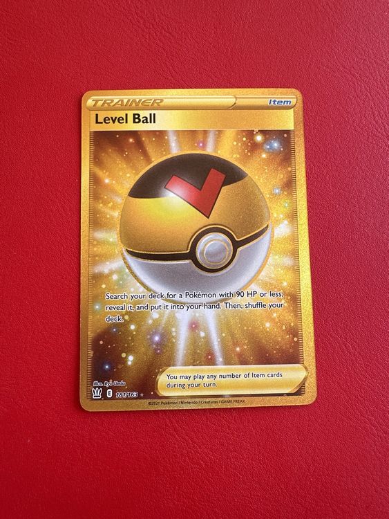 Pokemon Levelball Gold Ultra Rare seltene Karte mega schön (Gebraucht ...