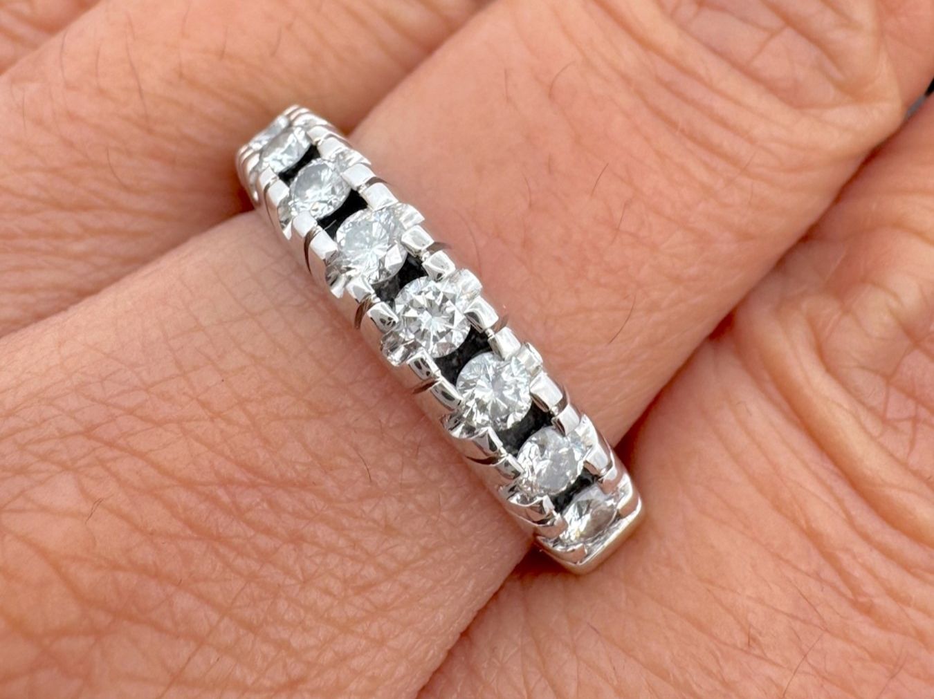 Halballiance Diamanten 0.7c Ring 18k WG Grösse 55 *S2049 (Gebraucht) in ...