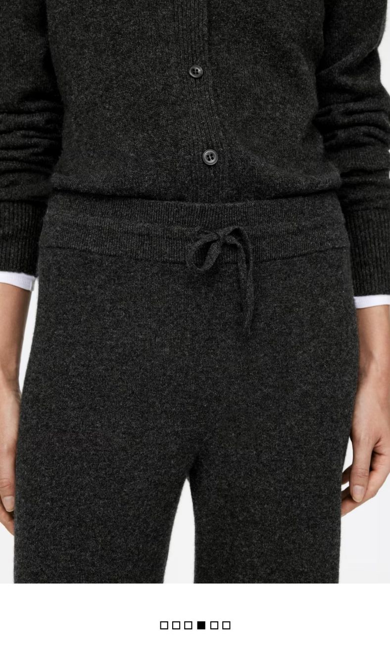 Neu 100% Cashmere Hose von Arket, Gr. M Anthrazit NP 249 Fr. (Neu und ...