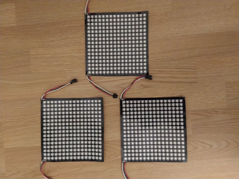LED Matrix (3x) - NeoPixel 16x16 256 RGB - flexible PCB (Gebraucht) in ...