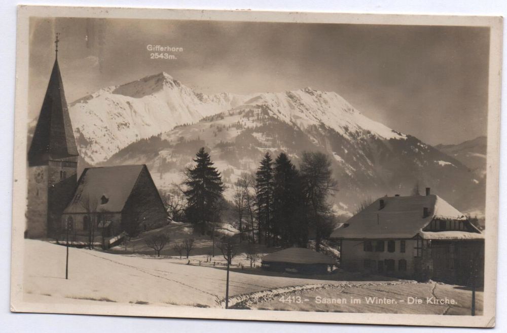 SAANEN im Winter - Die Kirche | Kaufen auf Ricardo