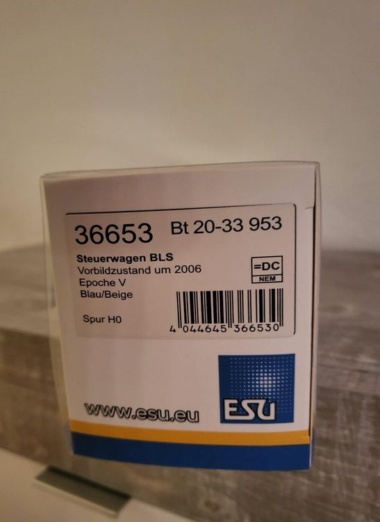 ESU Leerkarton 36653 für BLS Steuerwagen oder ähnlich | Kaufen auf Ricardo