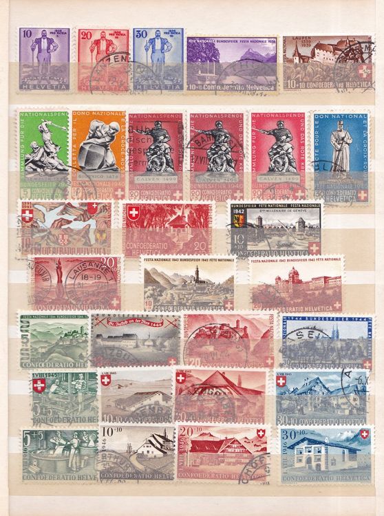 Briefmarken Lot "Pro Patria" ab 1936 | Kaufen auf Ricardo