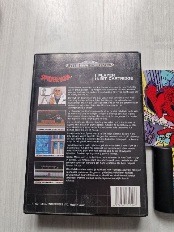 Sega Mega Drive Spiderman Ovp (Gebraucht) in Kleindöttingen für CHF 44. ...