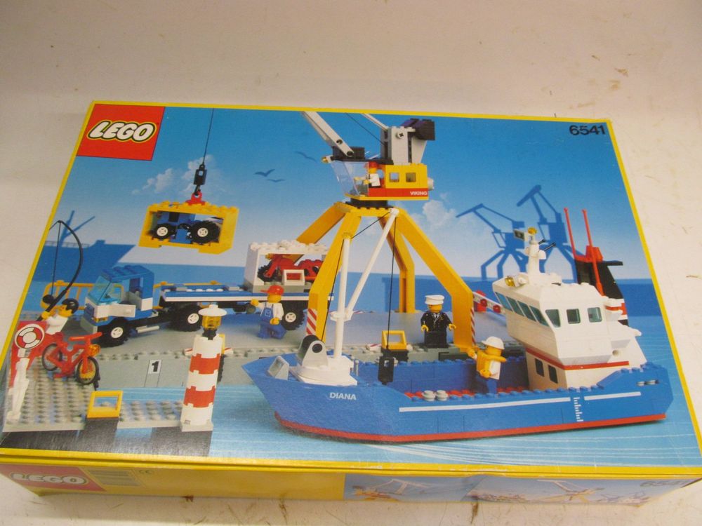 LEGO 6541 HAFEN ANLAGE SCHIFF KRAN LASTWAGEN - FISCHER (Neu (gemäss ...