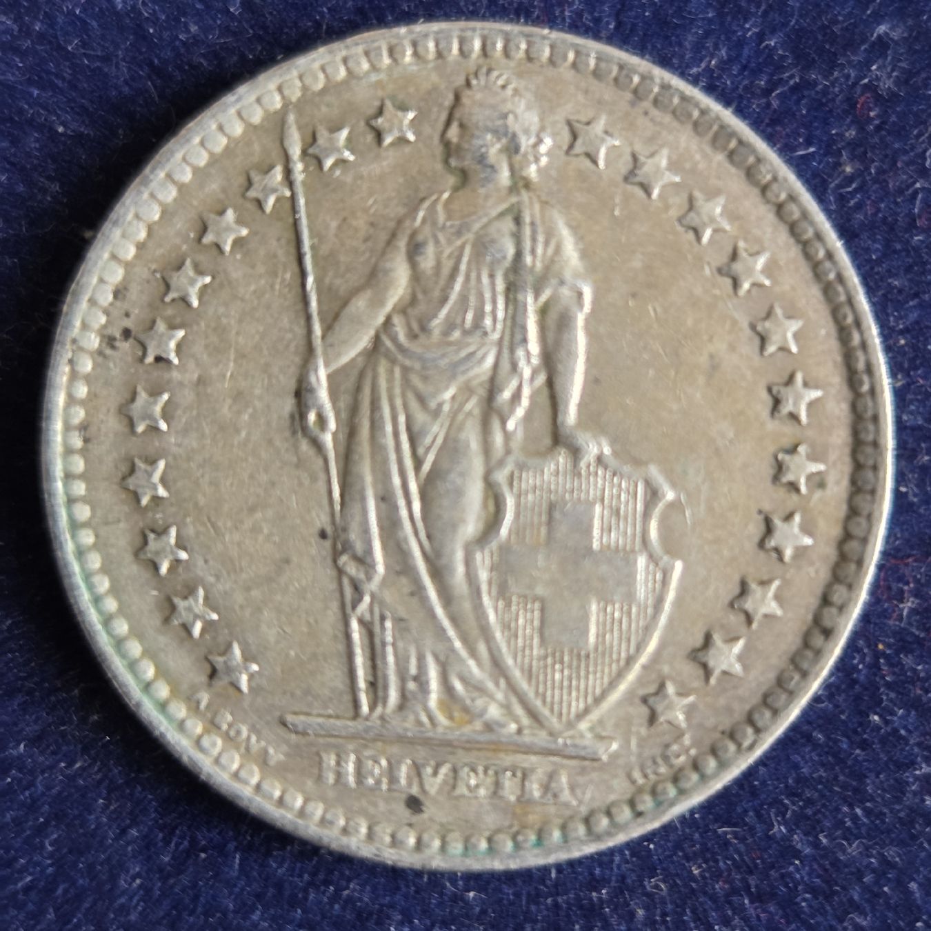 2 Fr. Silbermünze, Jahrgang 1963, schönes Sammlerstueck (Gebraucht) in ...