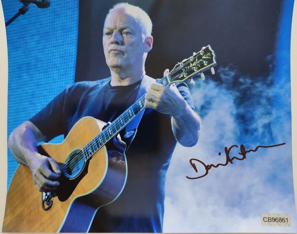 Very Rare !! Pink Floyd David Gilmour Autograph + COA | Kaufen auf Ricardo