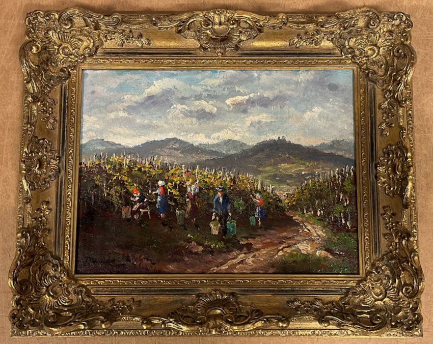 Gemälde bei der Weidlese, signiert Randolf Wehn (ID 7250) (Gebraucht) in Gelterfingen für CHF ...