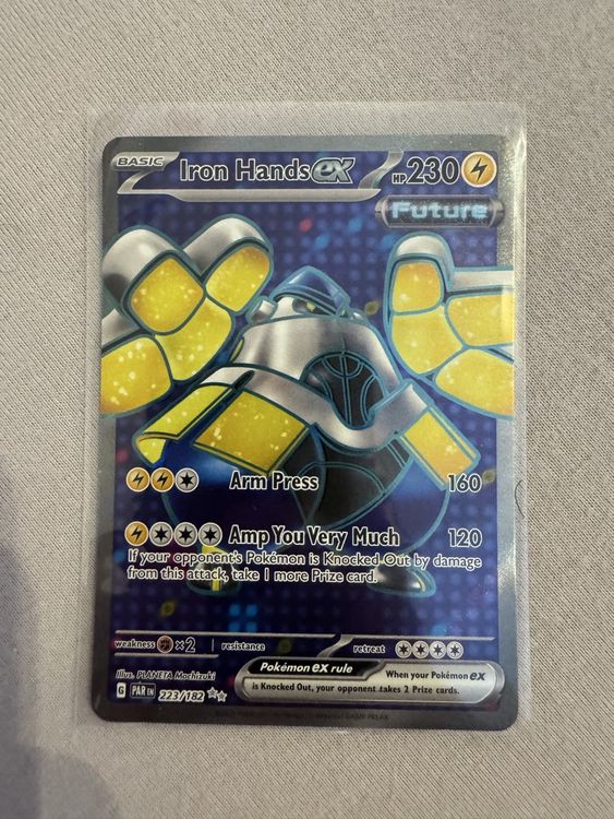 Pokémon Iron Hands ex - 223/182 - SV04: Paradox Rift (PAR) (Neu (gemäss ...