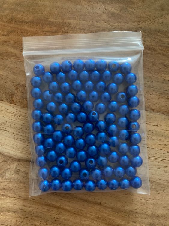💙 Perlen / Bastelperlen, dunkelblau glänzend 💙 | Comprare su Ricardo