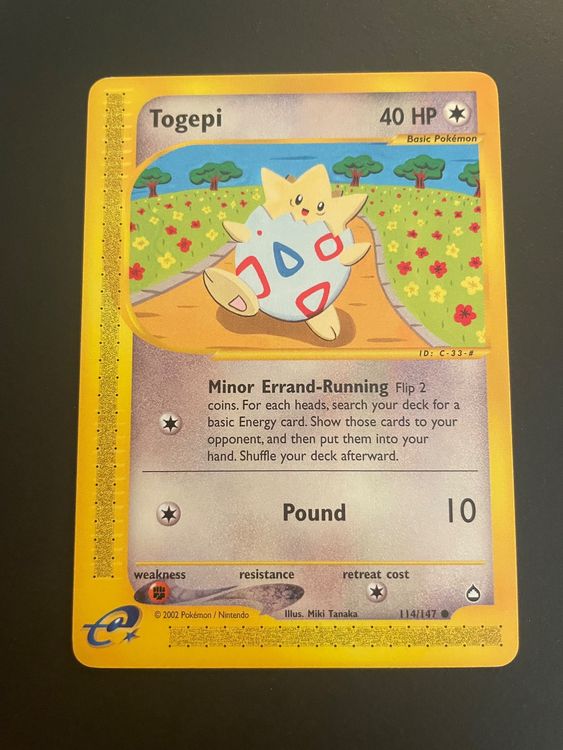 Togepi 114/147 Aquapolis | Kaufen auf Ricardo
