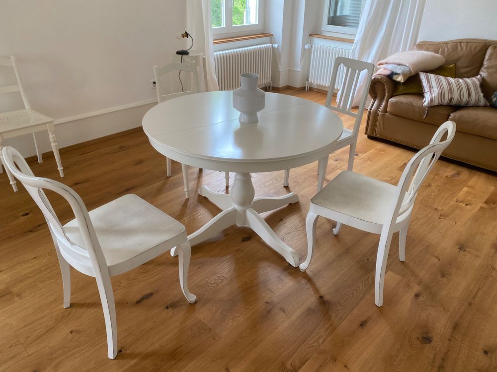 Tisch Mit Stuhlen Weiss
