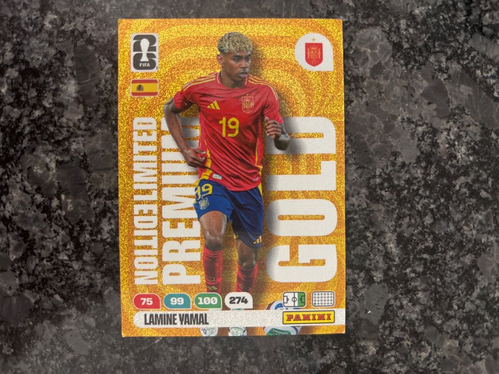 Panini World Cup 2026 Lamine Yamal - Gold Limited Edition (Gebraucht ...