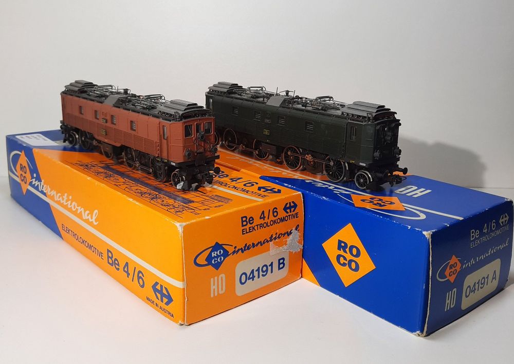 ROCO, 2 Lokomotiven H0, Be 4/6 (Gebraucht) in Fulenbach für CHF 67 – mit Lieferung auf Ricardo ...