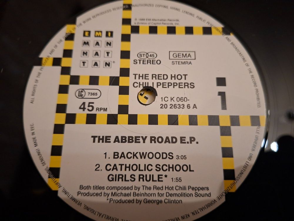 Maxi 12" - Red Hot Chili Peppers - The Abbey Road E.P - 1988 (Gebraucht ...