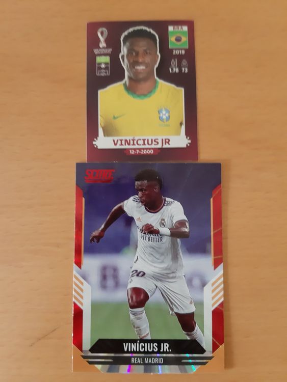 Topps 2024 Vinicius BRA plus Panini Karte (Neu (gemäss Beschreibung ...