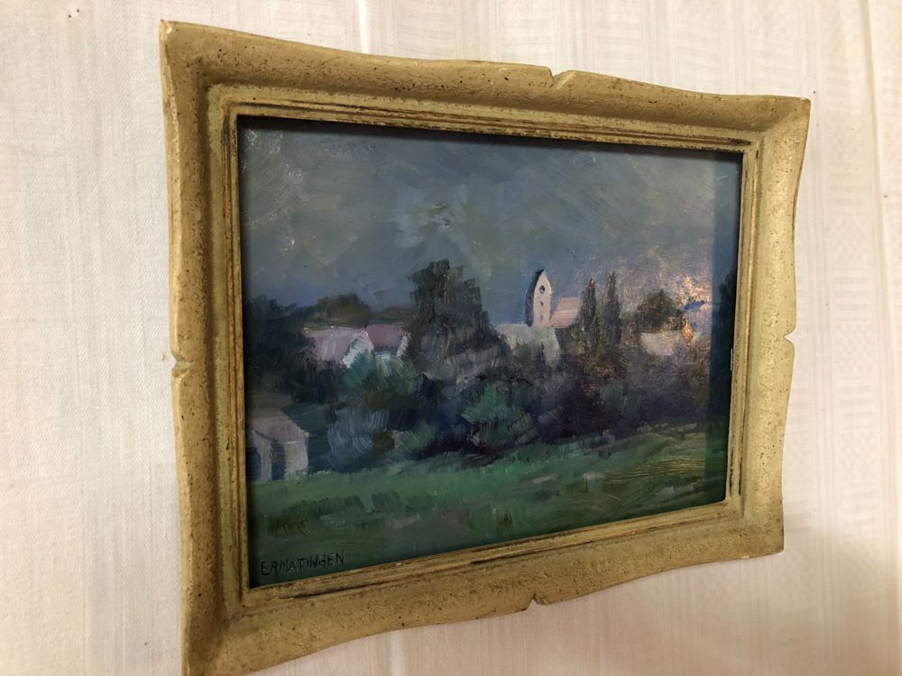 THURGAUER MALER UM 1930 (Doppel-Gemälde Ermatingen) (Gebraucht) in Neunkirch für CHF 10 – mit ...