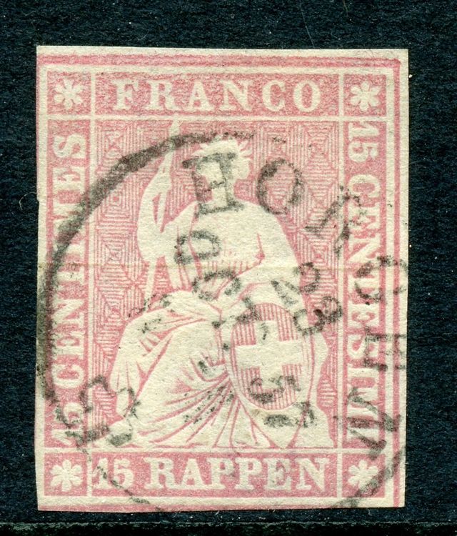 Zst 24 Bb Strubel - Horgen 23 Oct. 57 - Befund Max Hertsch (Gebraucht ...