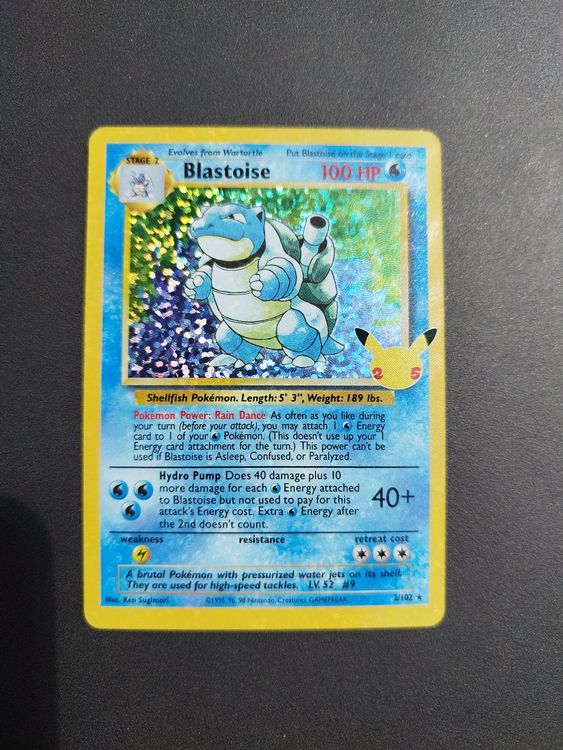 Carte pokémon Blastoise 1995 25 Pikachu holographique | Kaufen auf Ricardo