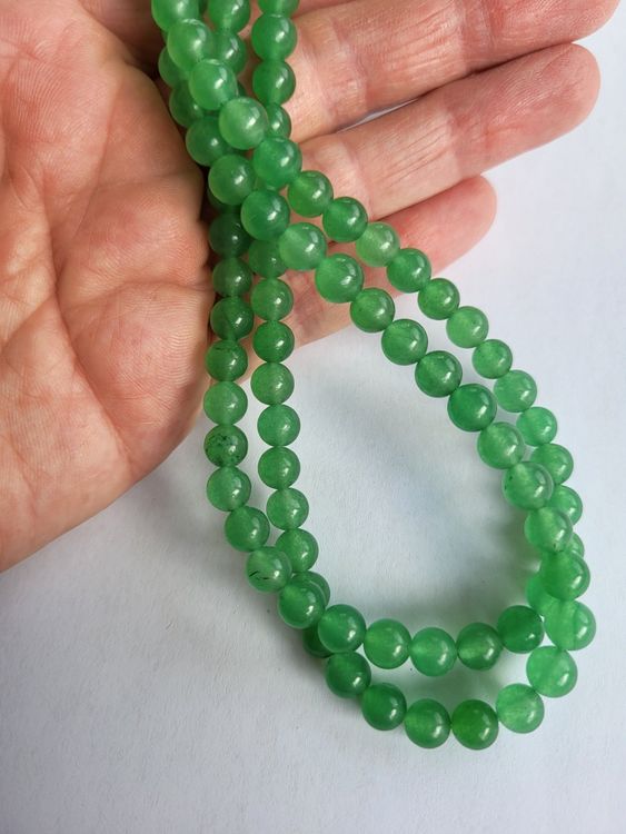 Zwei Strang 6 mm grüne Jade (Neu und originalverpackt) in Knutwil für ...