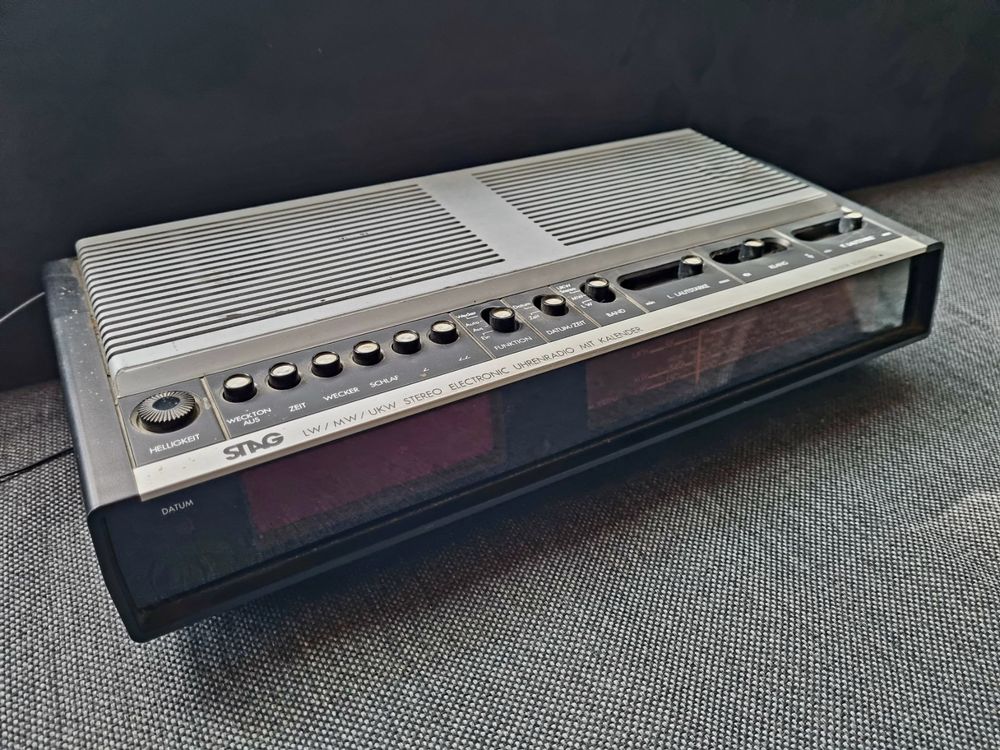 STAG Uhrenradio Retro Radio Wecker Radiowecker Vintage Porno (Gebraucht ...