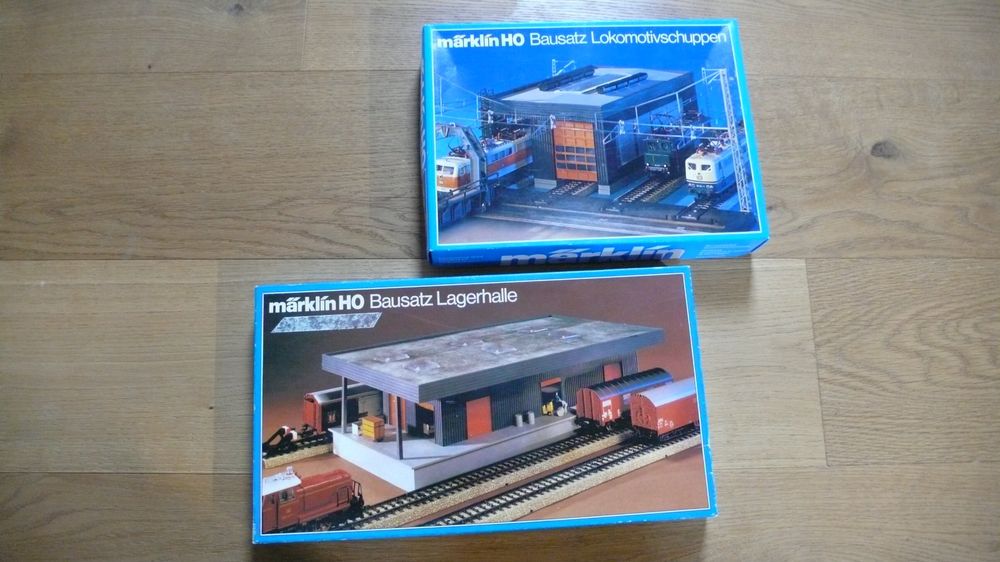 Märklin 7289 / 7310 - Lokschuppen / Lagerhalle - neuwertig (Neu (gemäss ...