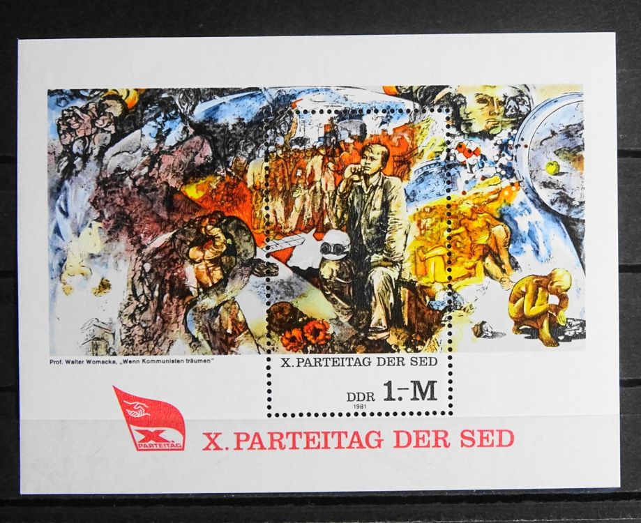 DDR 1981, Block **postfrisch (Neu und originalverpackt) in Haslen GL für CHF 0.5 – mit Lieferung ...