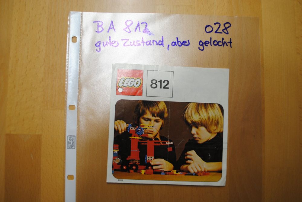 Lego BA 812 ältere Anleitung /028 (Gebraucht) in St. Gallen für CHF 1.2 ...