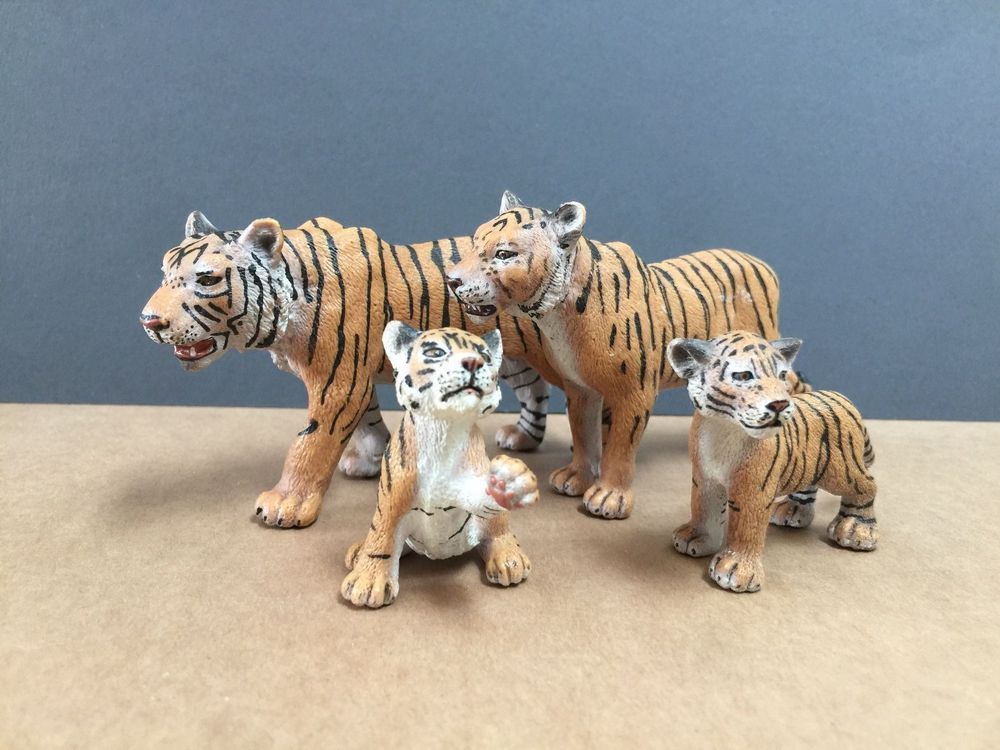 Schleich Tiger Tigerin Junges Familie (Neu (gemäss Beschreibung)) in ...