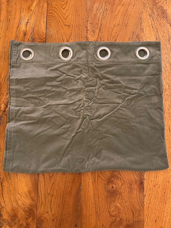 2x Vorhang Samt, 140 x 240 cm, Grau Grün, Ikea Sanela, Ösen (D'occasion ...