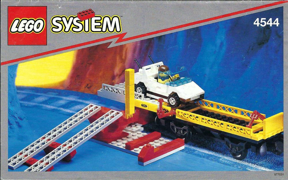 LEGO® 4544 Zug 9V - Zugwagen für Autoverlad und Auto (Gebraucht) in ...