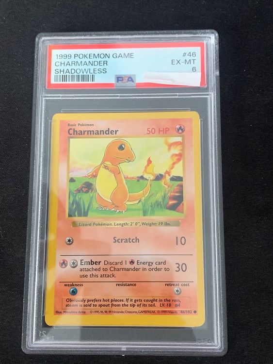 Pokemon Shadowless Charmander PSA | Kaufen auf Ricardo