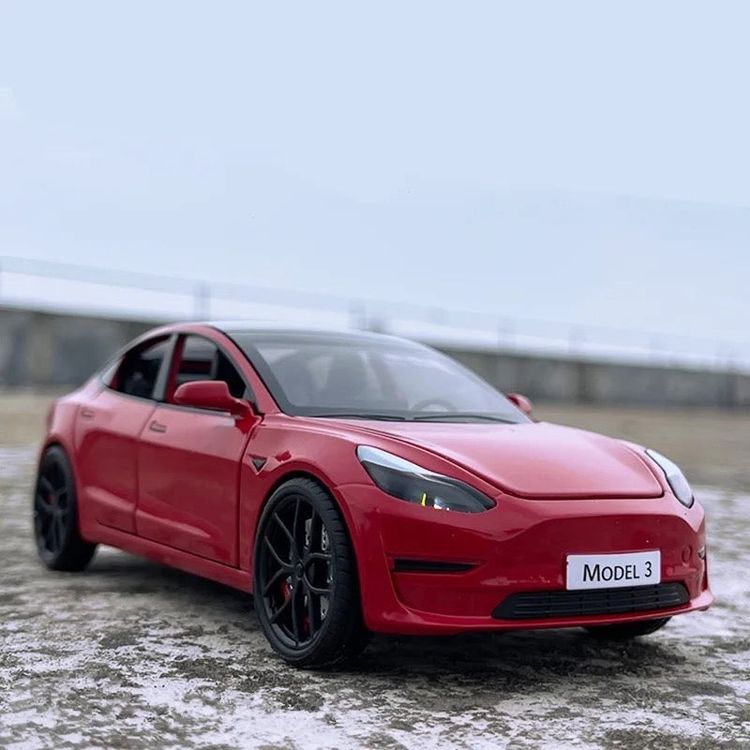 Tesla Model3 Modellauto 1/24 weiss(weitere Farben verfügbar) (Neu und ...
