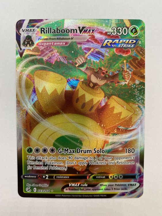 Pokemon Rillaboom Vmax 023/264 Fusion Strike EN | Kaufen auf Ricardo