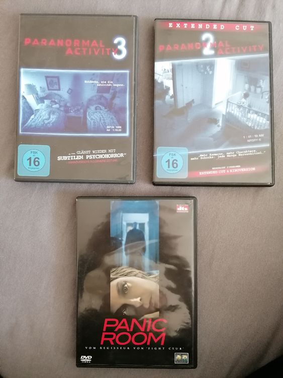 2x Paranormal Activity und 1x Panic Room DVD (Gebraucht) in ...