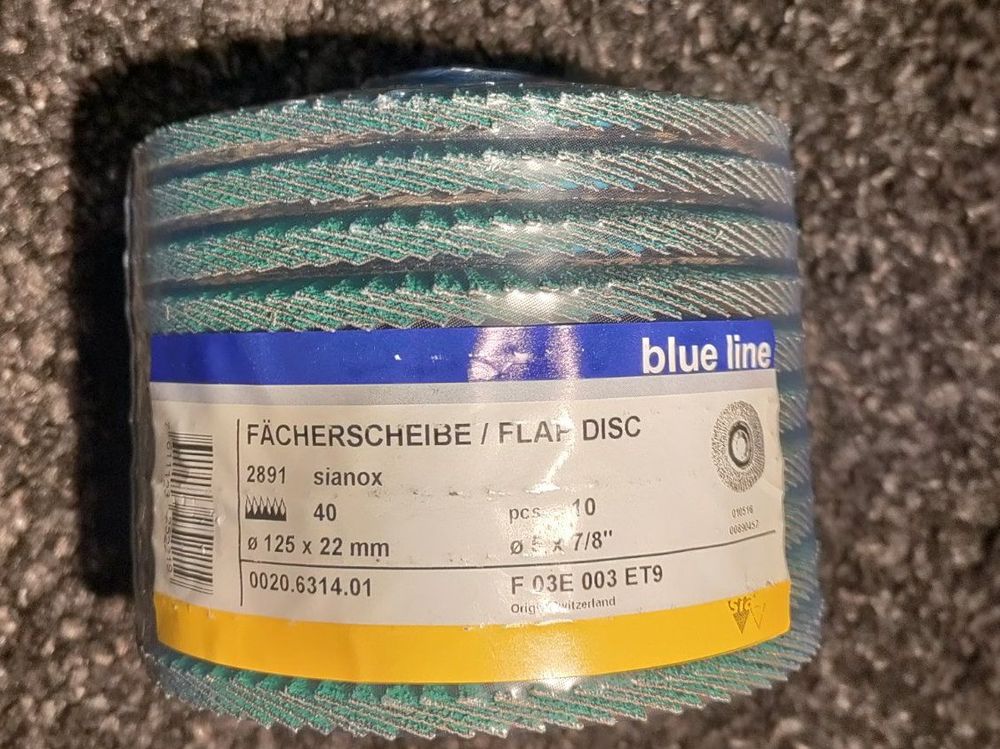Sia BlueLine Fächerscheibe 10 St. 125 x 22mm (Neuf (Voir description ...