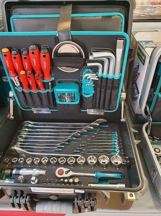 technocraft PP Werkzeugkoffer PRO CONSTRUCTION IP65 152-tlg. (Neu und ...