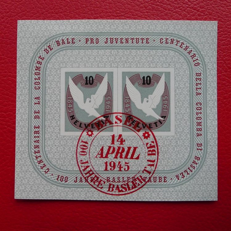 W23 Baslertaube-Block ET SBK: 100.-+ (Antik) in Sursee für CHF 12 – mit Lieferung auf Ricardo kaufen