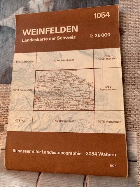 Weinfelden Schweizer Landeskarte 1:25,000 (Gebraucht) in Wattwil für ...