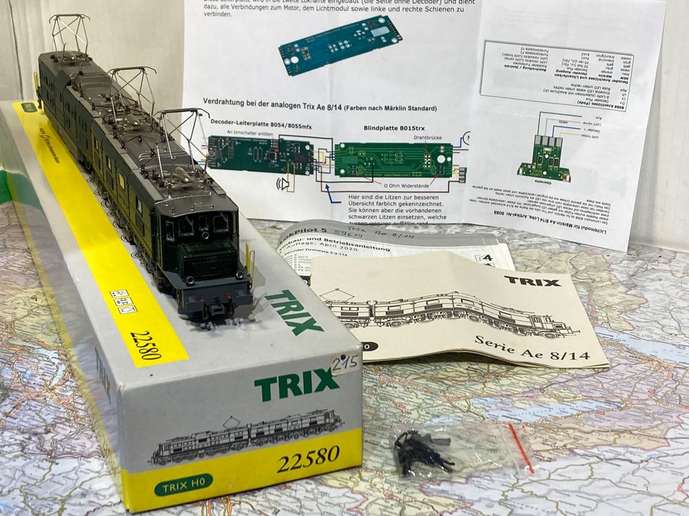 Trix SBB Ae 8/14 150 Jahre Schweizer Bahnen HO ESU 5 LED (Gebraucht) in ...