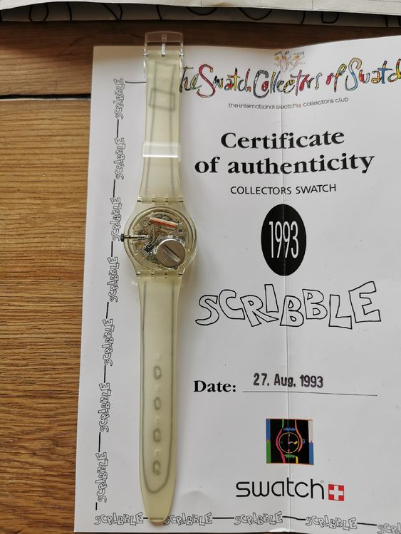 Montre Swatch Scribble 1993 neuve (Neu und originalverpackt) in Gland für CHF 60 – mit Lieferung ...