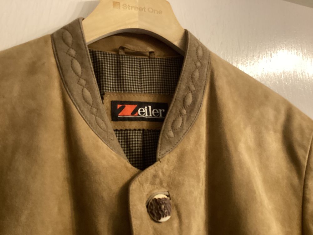 Zeiler Herren Leder Trachten Jacke Gr.50 Oktoberfest (Gebraucht) in ...