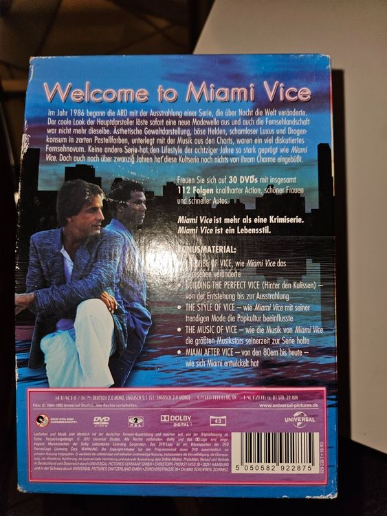 "Miami Vice" 30-DVD-Box (Komplette Kult-Serie 80er Jahre) (Gebraucht) in Gunzwil für CHF 44 ...